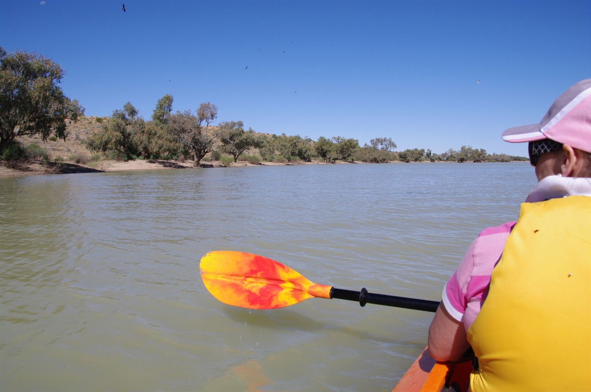 Kayaking in the Simpson Desert. @ ExplorOz Blogs