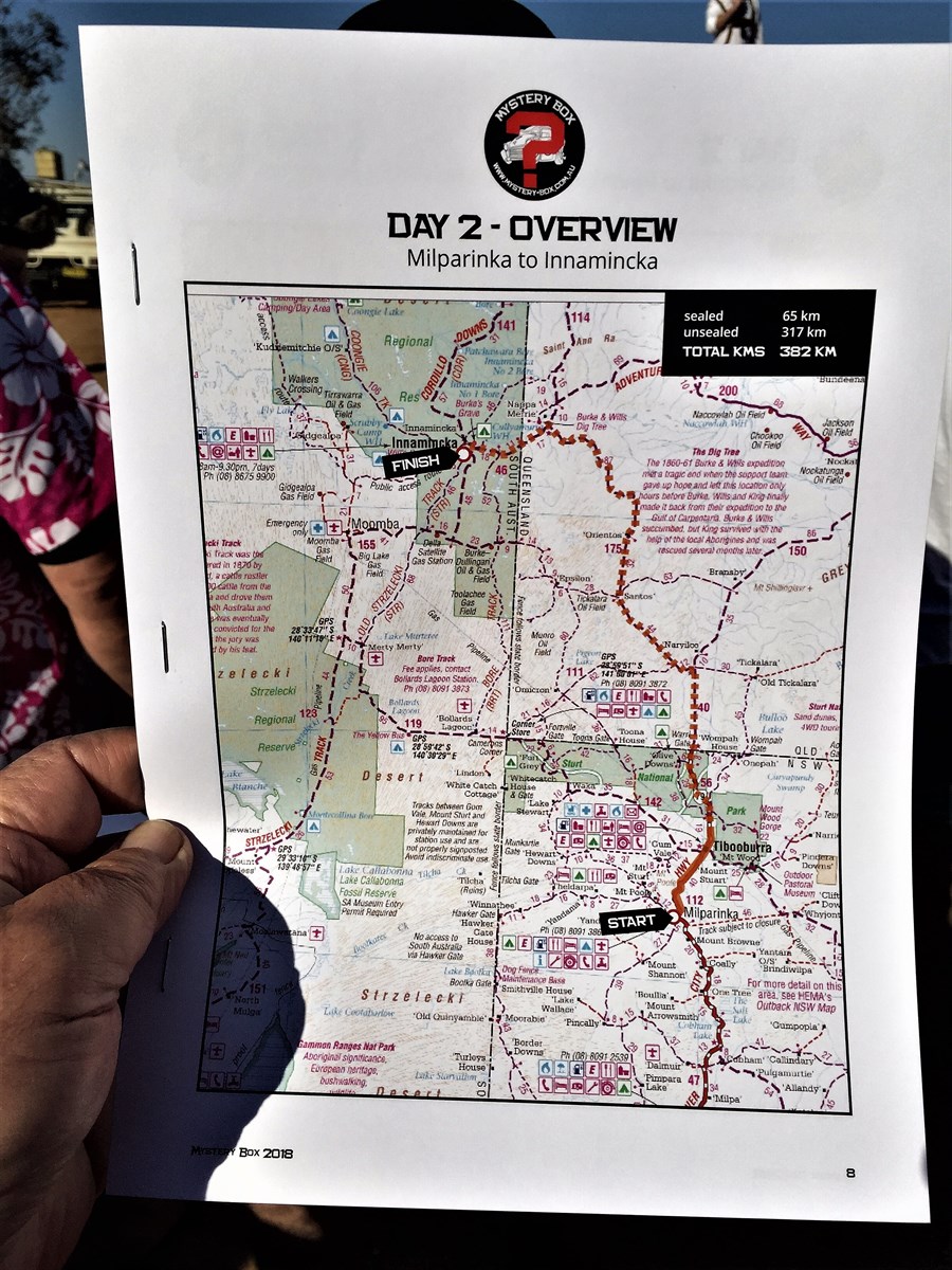 Day 8 Mystery Box Rally Stage 2 - Milparinka to Innamincka 21 October ...
