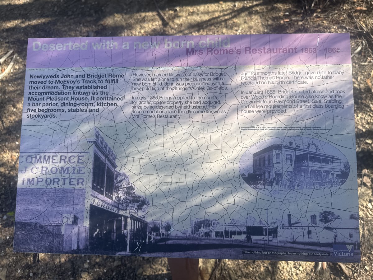 Historic Marker - Mrs Rome’s Restaurant VIC