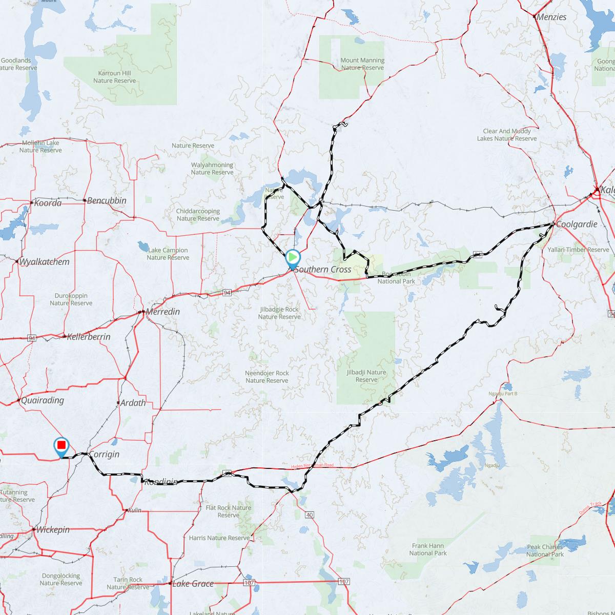 Aurora/helena Ranges & Holland Track WA