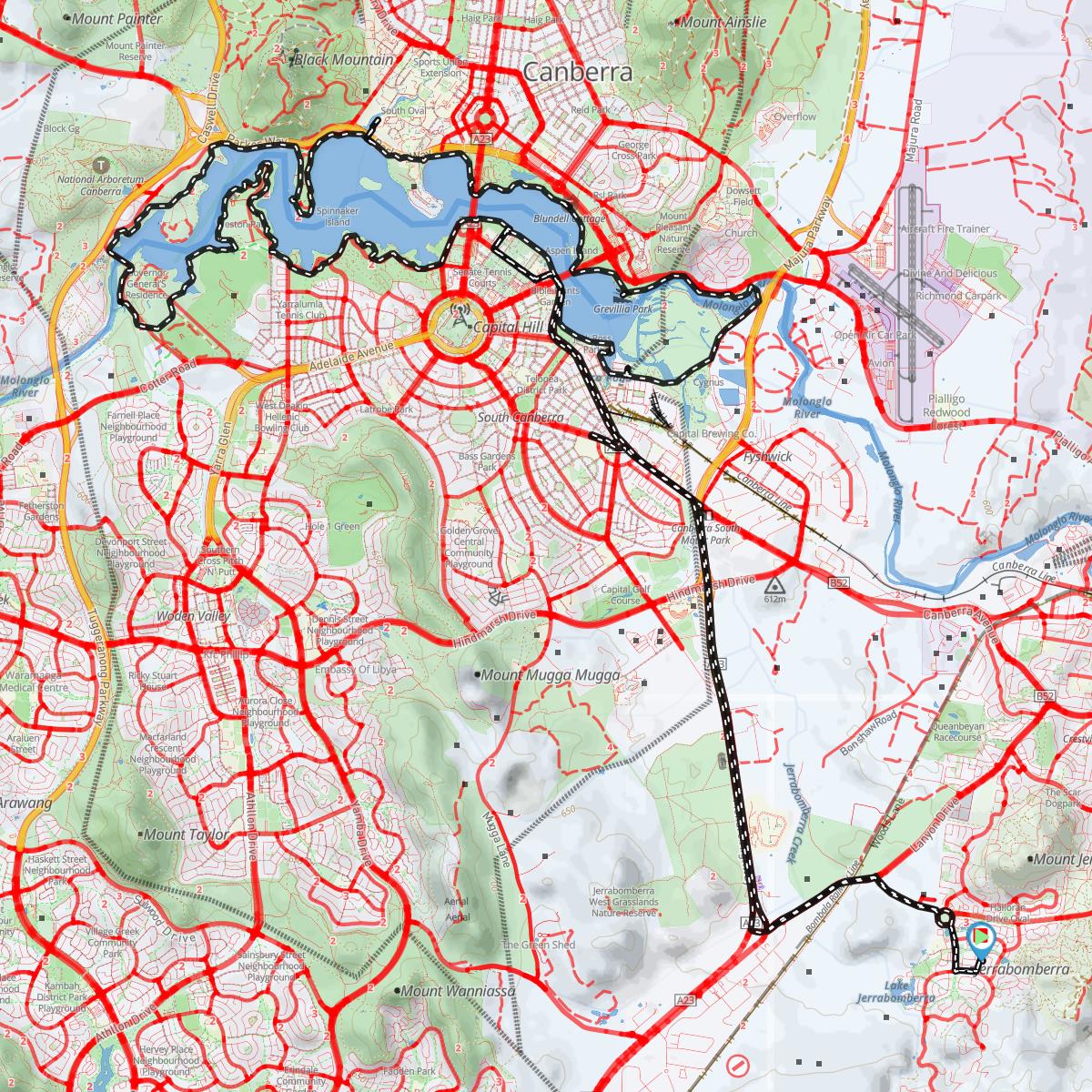Canberra Lake Circuit Cycleway ACT