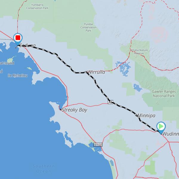 Wudinna to Ceduna SA
